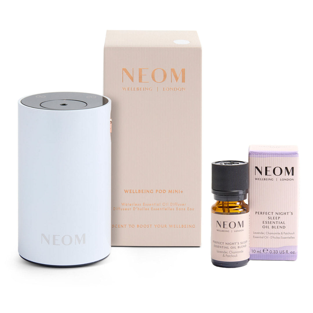 NEOM Wellbeing Pod Mini+ Waterless Essential Oil Diffuser - White and ...